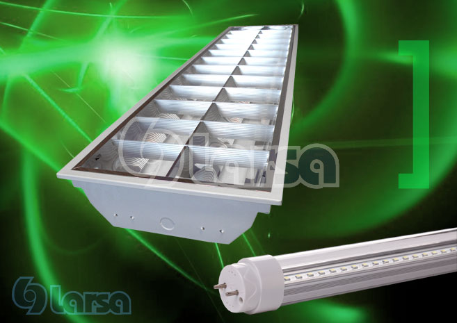Gabinete para tubo LED T8 - Larsa